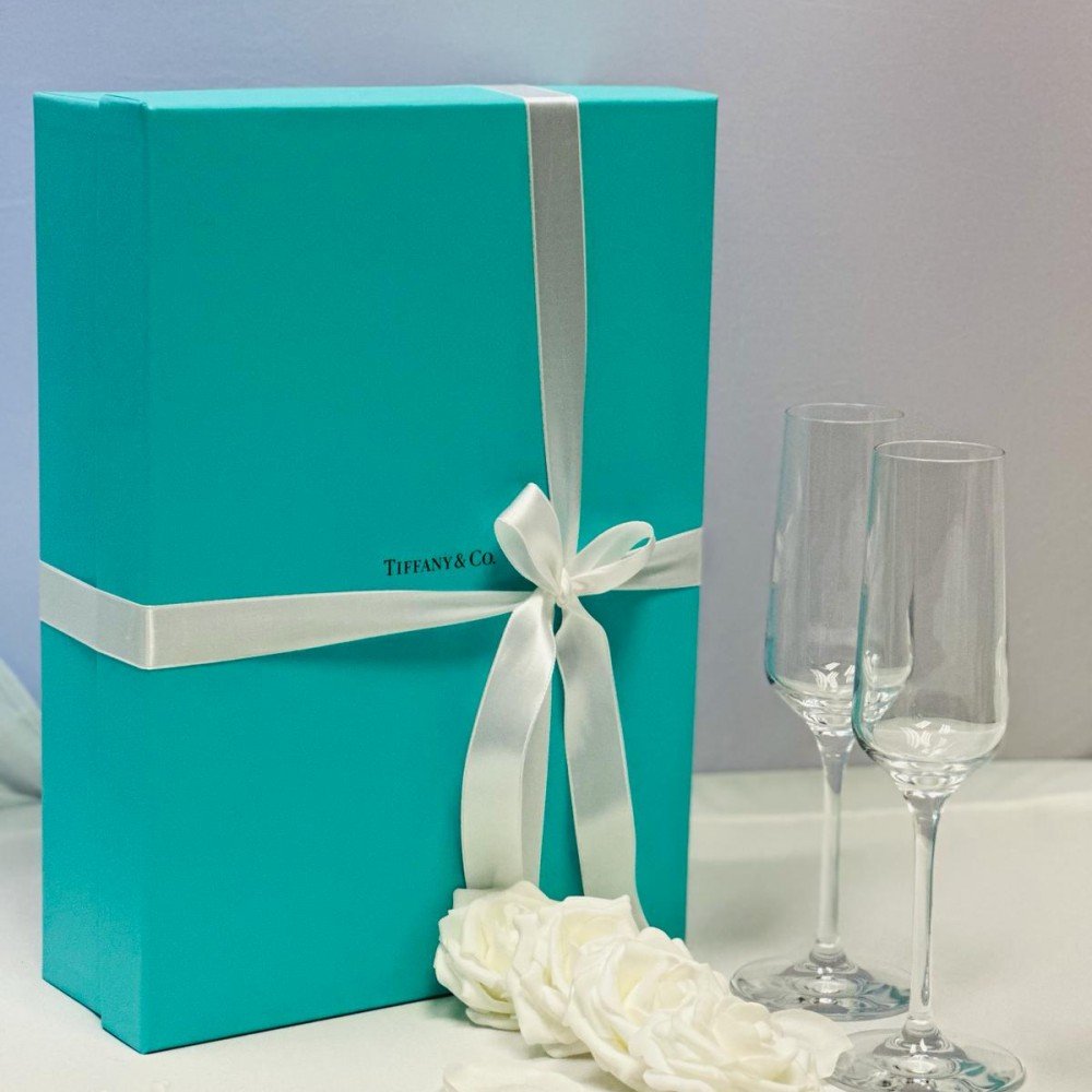 Pol Roger Cuvée Sir Winston Churchill & Tiffany Champagne Flutes Set