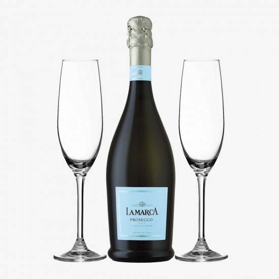 La Marca Prosecco And Flutes Gift Set - Buy Online