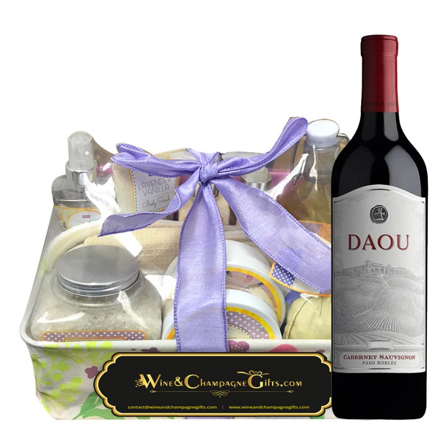 Daou Cabernet Sauvignon With Serenity Soak Spa Gift Basket