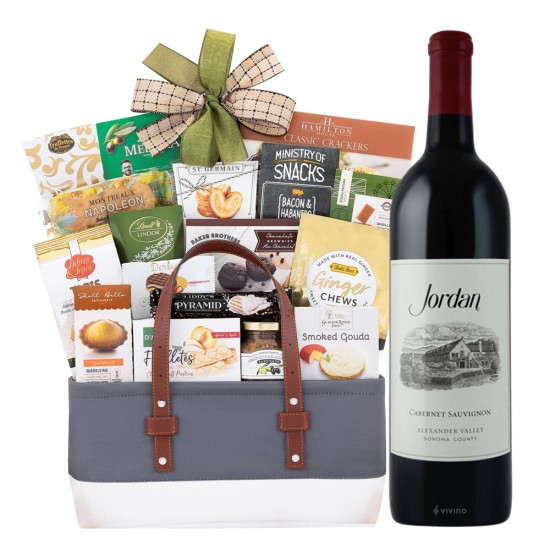 Jordan Cabernet Sauvignon Gourmet Delight Wine Gift Basket