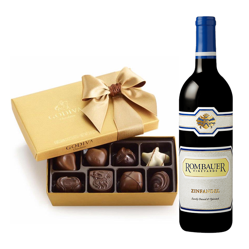 Buy Rombauer Zinfandel & Godiva 8pcs Gift Set